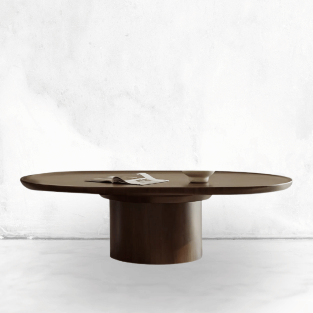 Sintra Dark Truffle Oval Coffee Table - Hart Living